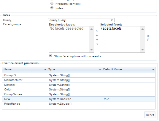The Product Catalog Working not properly when override the default parameters